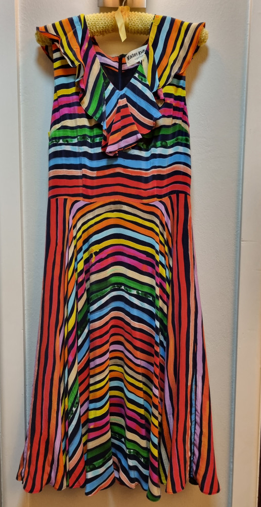 Gorman Gorman x Kindah Khalidy silk rainbow dress / Dress for Dignity ...